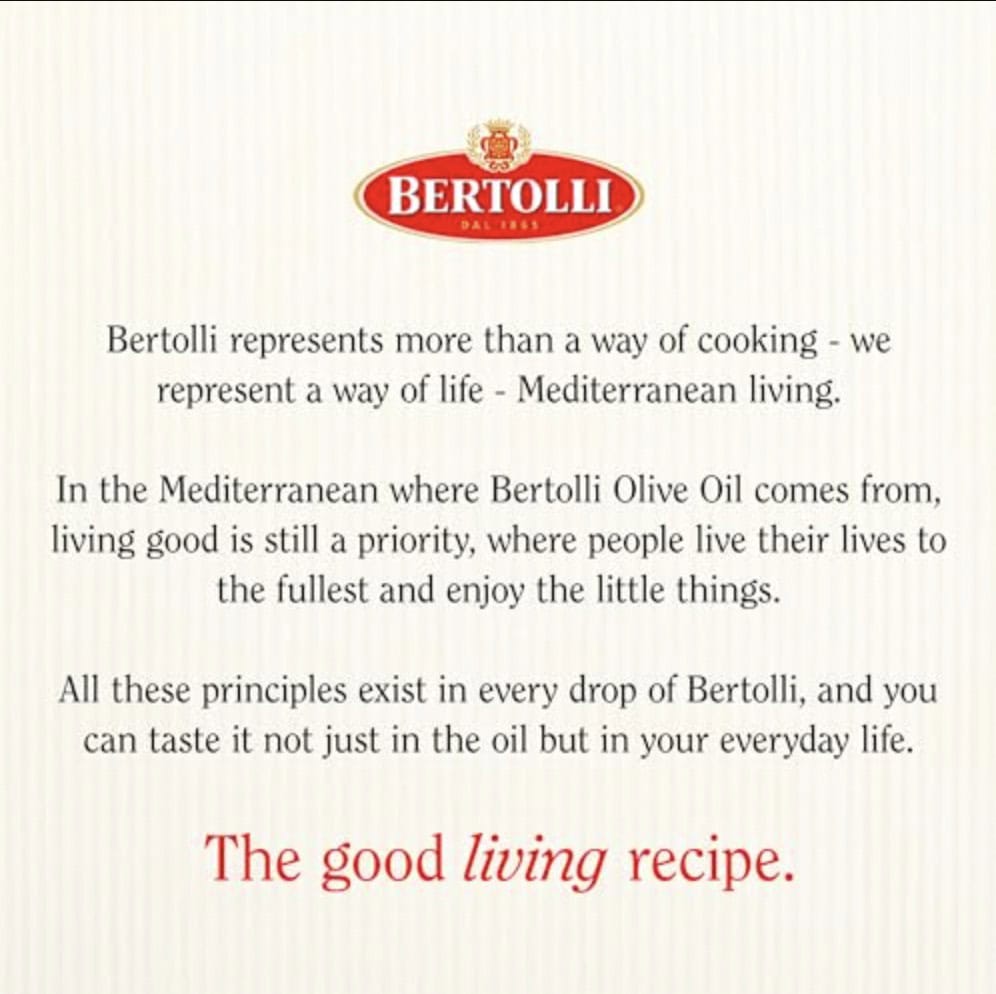 Bertolli Extra Virgin Olive Oil - Italian Cooking and Living - Italian ...